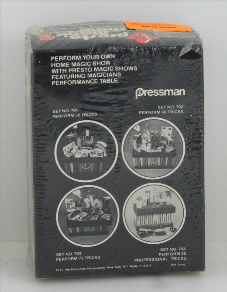 PRESTO MAGIC SHOW 2 Moments of Magic magic Pressman penetrating vision ...