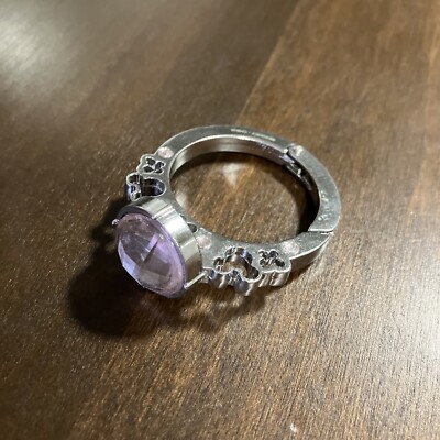 Disneyland Metal Ring Keychain Key Ring Souvenir Pink Jen Large Rare | eBay