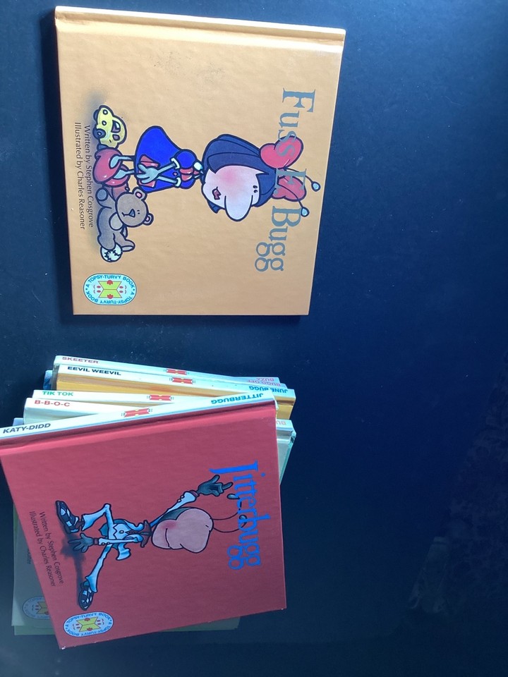 Stephen Cosgrove 1988 Bugg Books 11 Books Topsy Turvy Illustr Charles Reasoner | eBay
