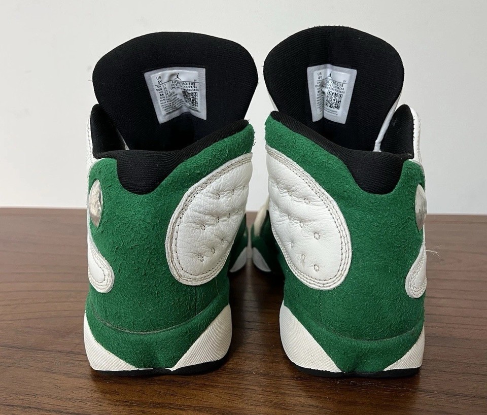 AIR JORDAN 13 RETRO (GS) "SAIL PINE GREEN" 2025 SZ 4Y/ 5.5 (W) HQ0780 ...