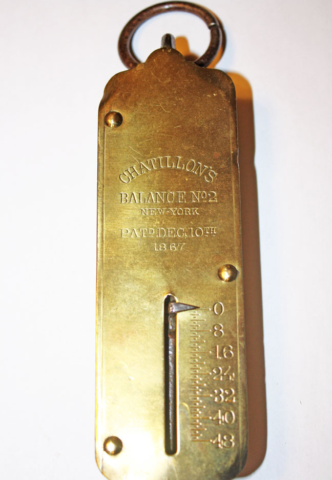Vintage Chatillon's Balance No2 Fishing Fish Scale Dated 1867 | eBay