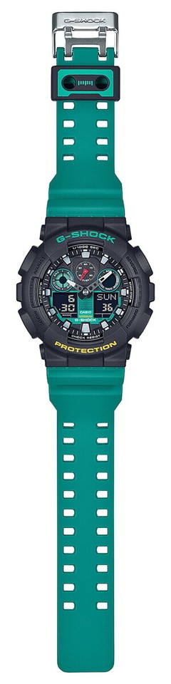 CASIO G-SHOCK GA-100MT-1A3JF Black MixTape Limited Series Men's Watch ...
