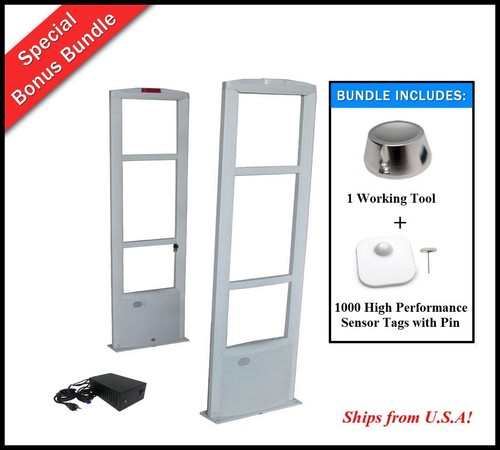 Wireless Checkpoint Compatible EAS RF Security system + 1000 Sensor ...