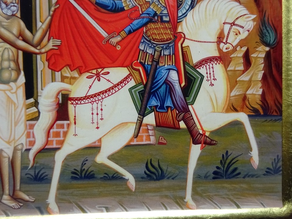 Sankt Martin von Tours IKONE Icon Icône Saint Icona St. Ikonen Ikona ...