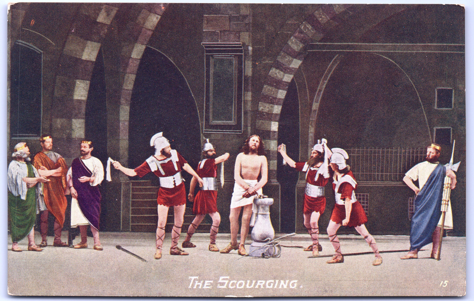 Postcard Jesus The Scourging Jerusalem Divided Back UNP H11 | eBay