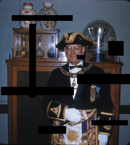 3D STEREO SLIDE MASONIC Andrew G. Jenkins Grand Master 1959 Mason ...