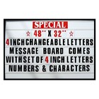 4" Big Changeable Letter Message Sign Menu Price Marquee Reader Board ...