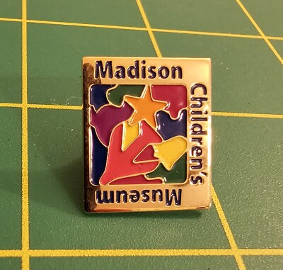 Vintage Madison Children's Museum Gold Tone Metal Souvenir Lapel Pin | eBay