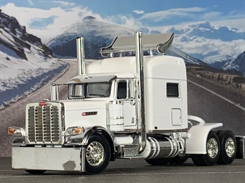 1/64 DCP WHITE PRIDE & CLASS PETERBILT 389 W/ 70" MID ROOF W/ TURBO ...