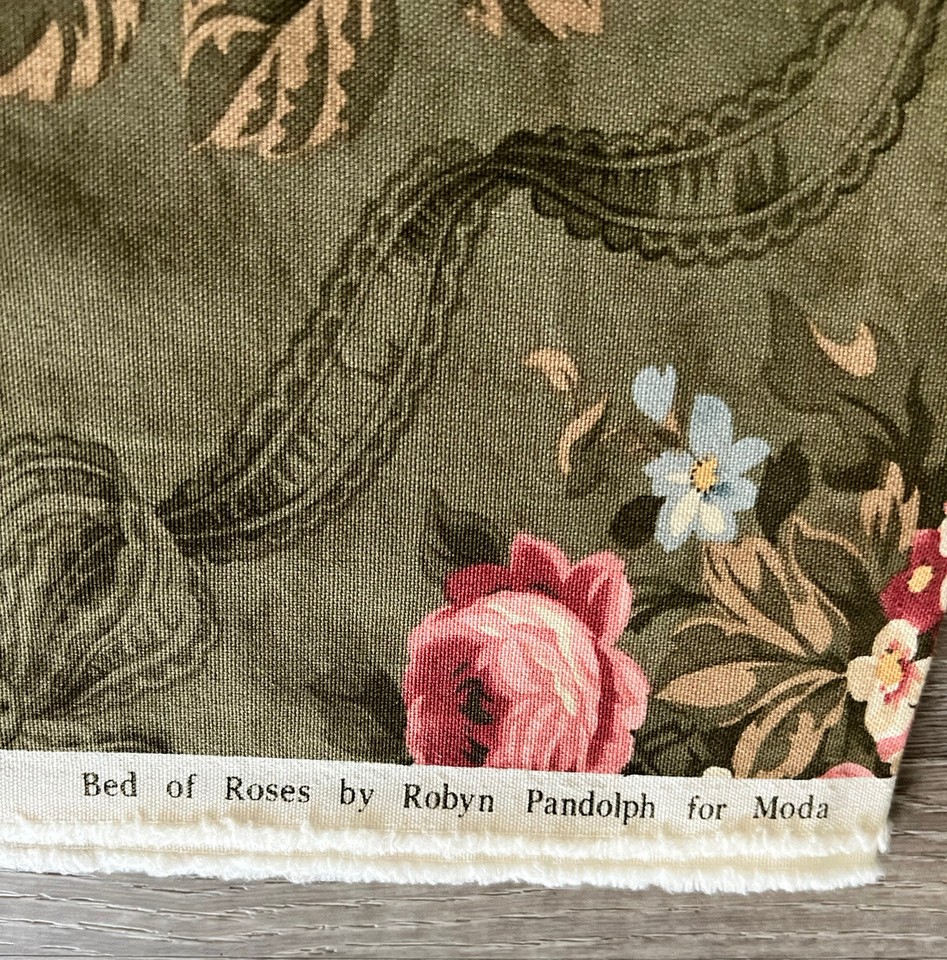 Bed Of Roses by Robyn Pandolph for Moda Fabric Cotton Floral 3 yards x ...