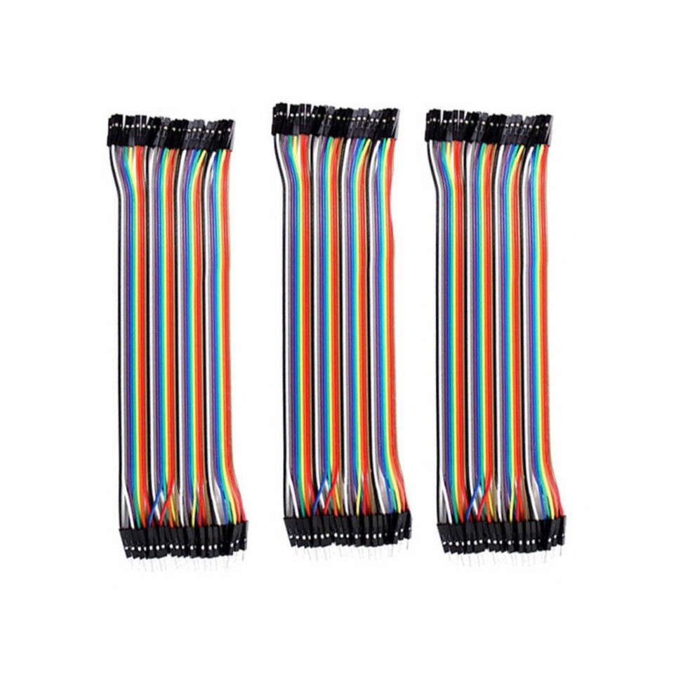 120Pcs 10cm Male to Female Dupont Jumper Wire Cables For Arduino ...