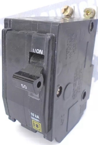 SQUARE-D QOB250 50amp 2pole Bolt On CIRCUIT BREAKER - 50A-2P 120/240V ...