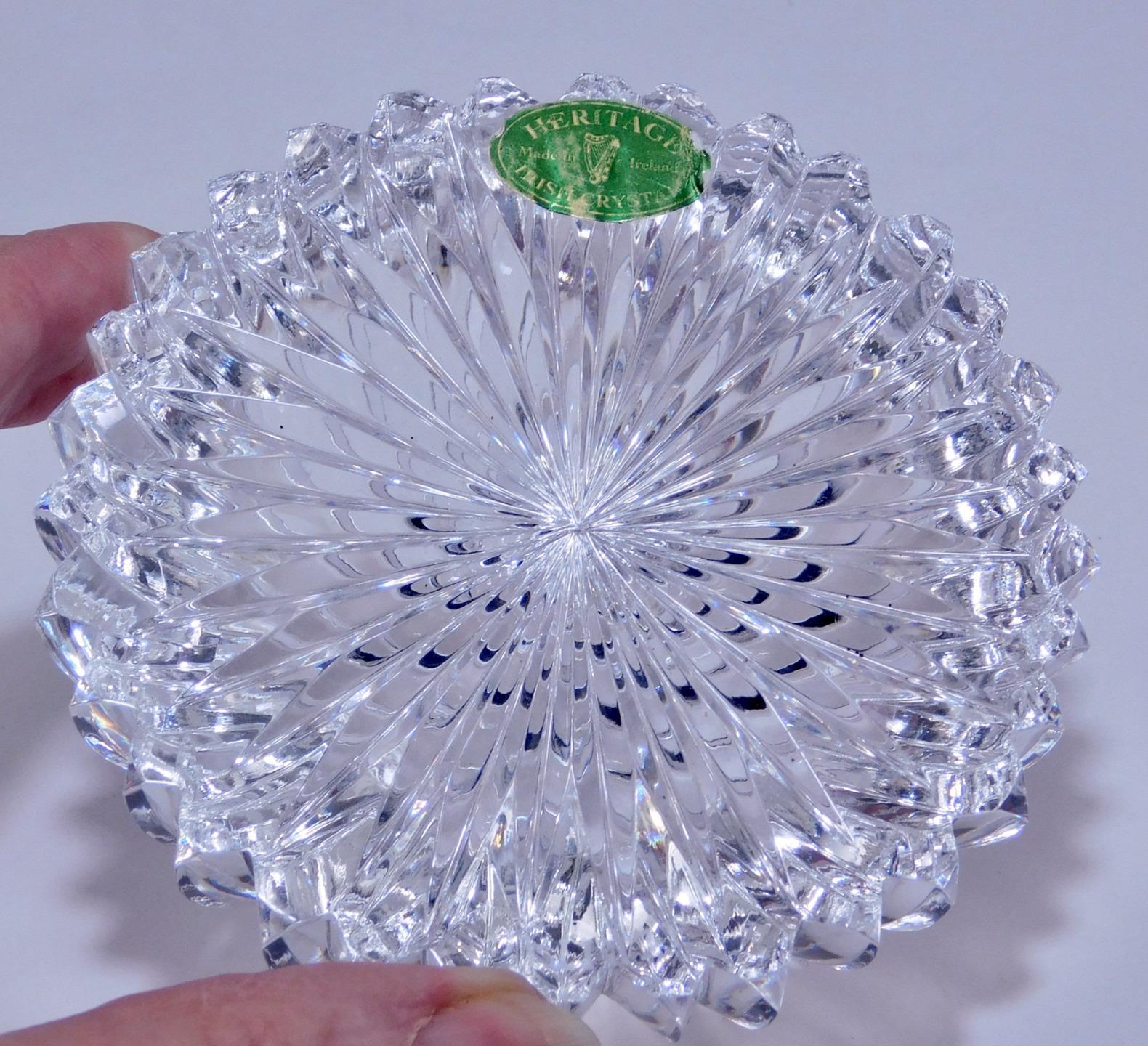 Fabulous Vintage HERITAGE IRISH Art Crystal Round DOME Paperweight | eBay