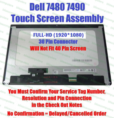 B140HAN03.3 FHD LCD Display Touch Screen Digitizer Dell Latitude 7480 ...