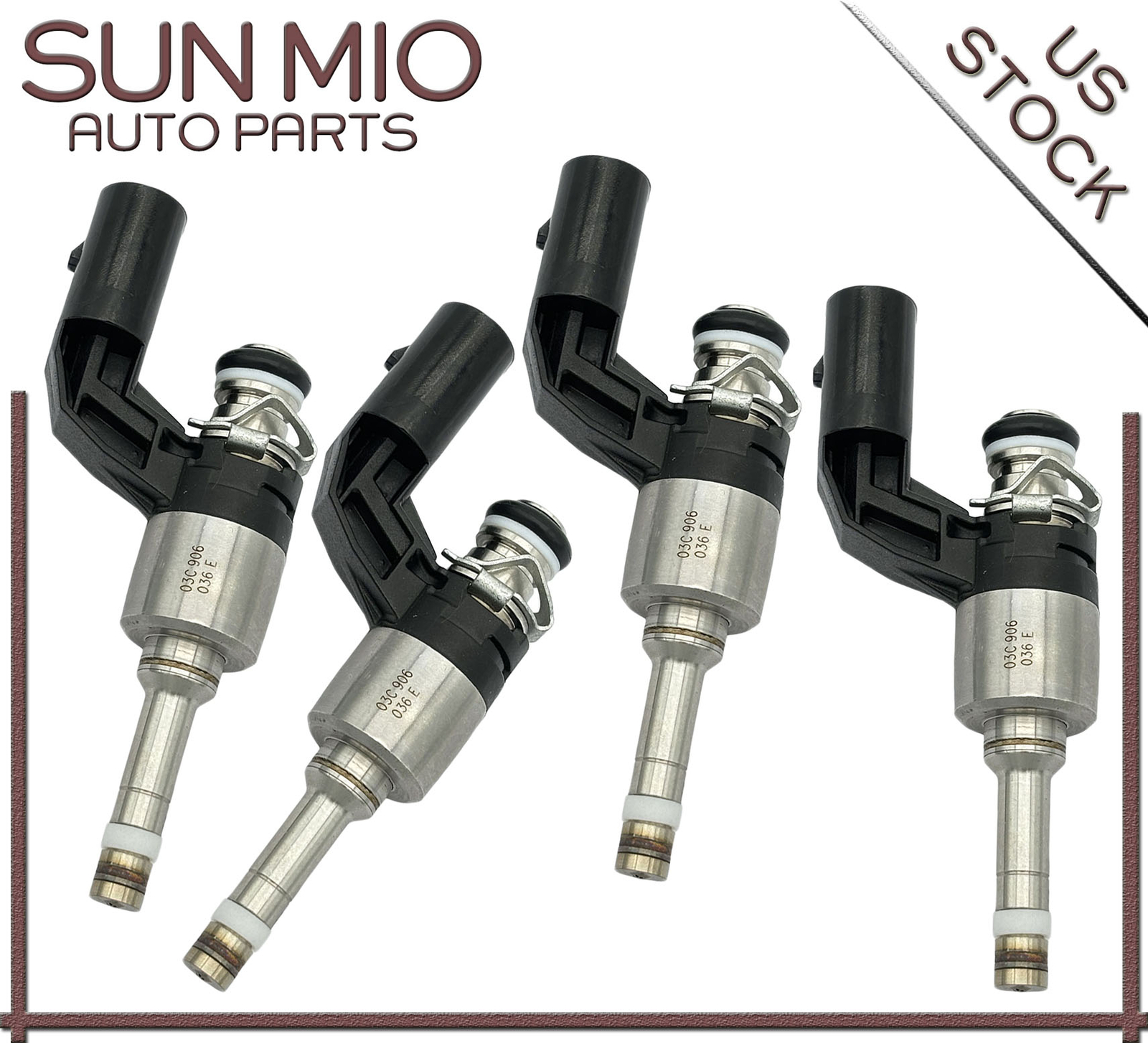 4Pcs Fuel Injector 03C906036E For VW Golf Jetta Audi A1 A3 Skoda Seat ...
