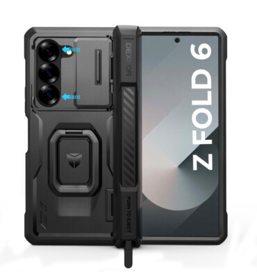 Dexnor Full Body Case for Samsung Galaxy Z Fold 6 with S Pen Holder ...