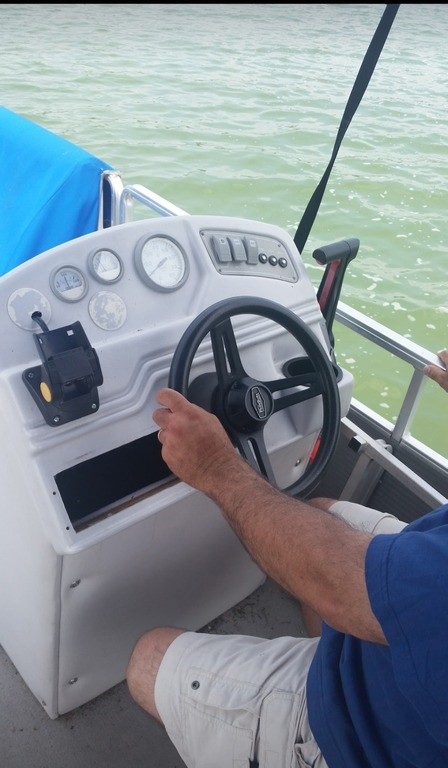 1993 Harris Float Boat 17' Pontoon Evinrude 40HP Should Run With Fuel ...