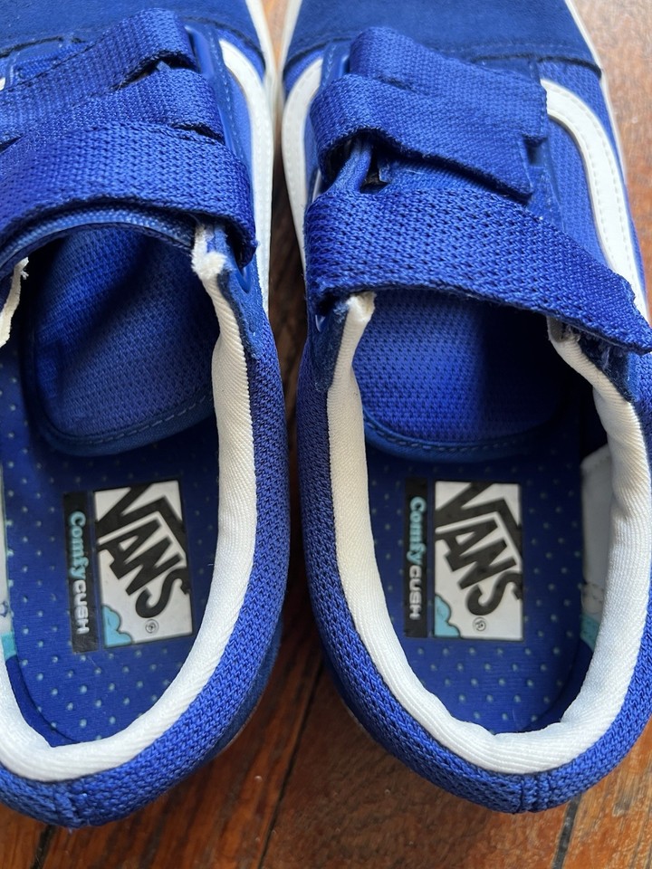 Vans Old Skool Soft Royal-Blue Suede ComfyCush Triple Strap Men's Size ...