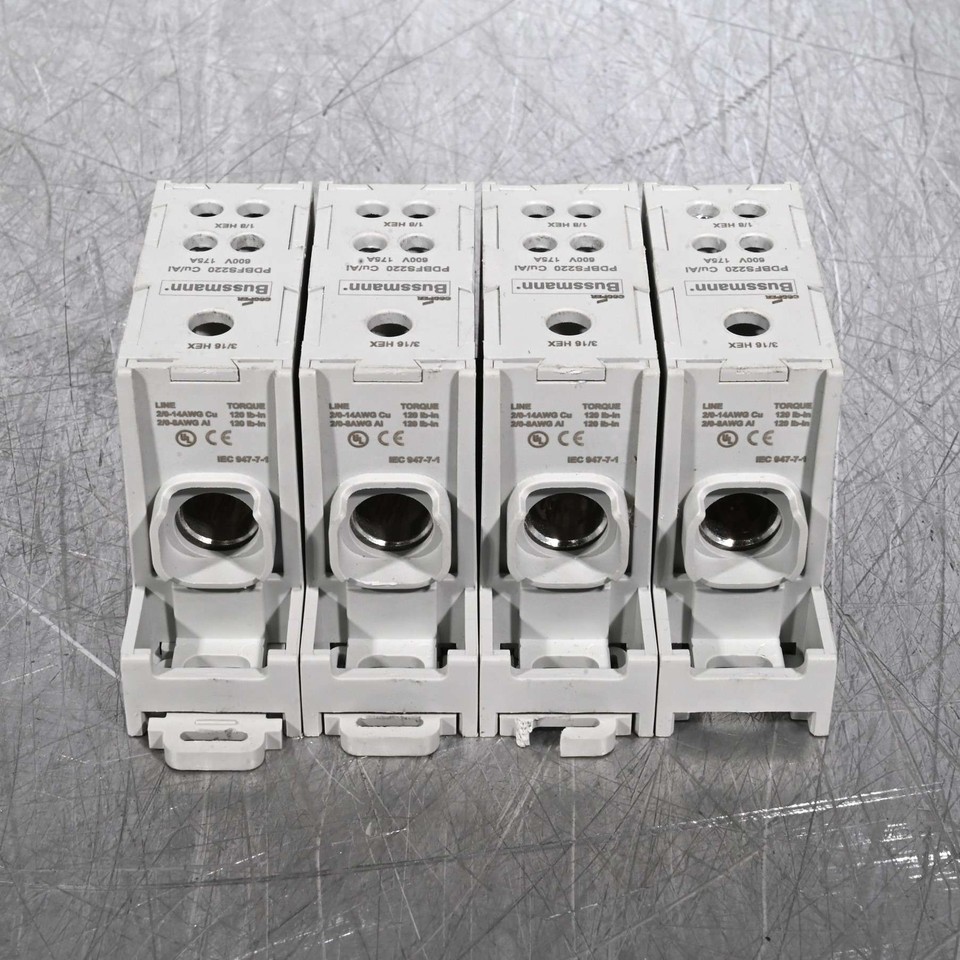 Bussman PDBFS220 Power Distribution Block Cu/AI Single-Pole 600V 175A ...