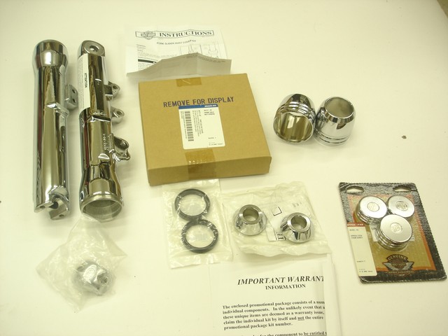 HARLEY DAVIDSON CHROME FRONT END KIT FOR DYNA MODELS PART # 46876-08 ...