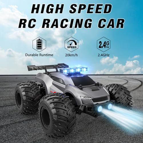Remote Control Car - 20km/h 2.4GHz High Speed RC Cars Offroad with RBC ...