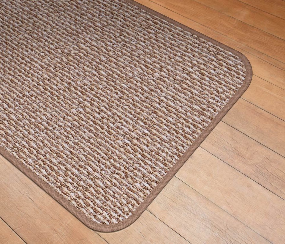 8 ft x 36 in SKID-RESISTANT Carpet Runner PRALINE BROWN hall area rug ...