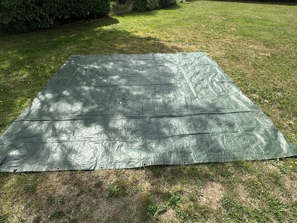 Genuine British army ground sheet to fit the British army 12x12 frame ...