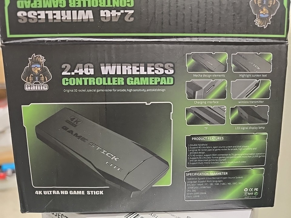 Retro Game Console TV Stick 64GB 4K HDMI | 20,000+ Classic Games | 2 ...