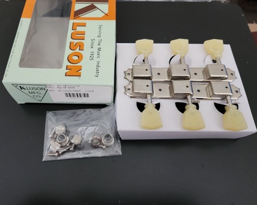 Kluson 3 per plate Double line tuners w Keystone buttons fits Gibson ...