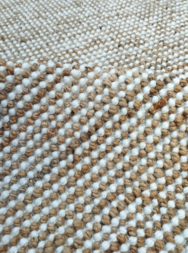 Handwoven Chunky Loop thick Wool Jute Rug Scandinavian Rug Decor for ...