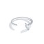 MYJS Baby Marquise Cz Open Ring Rhodium Plated | eBay