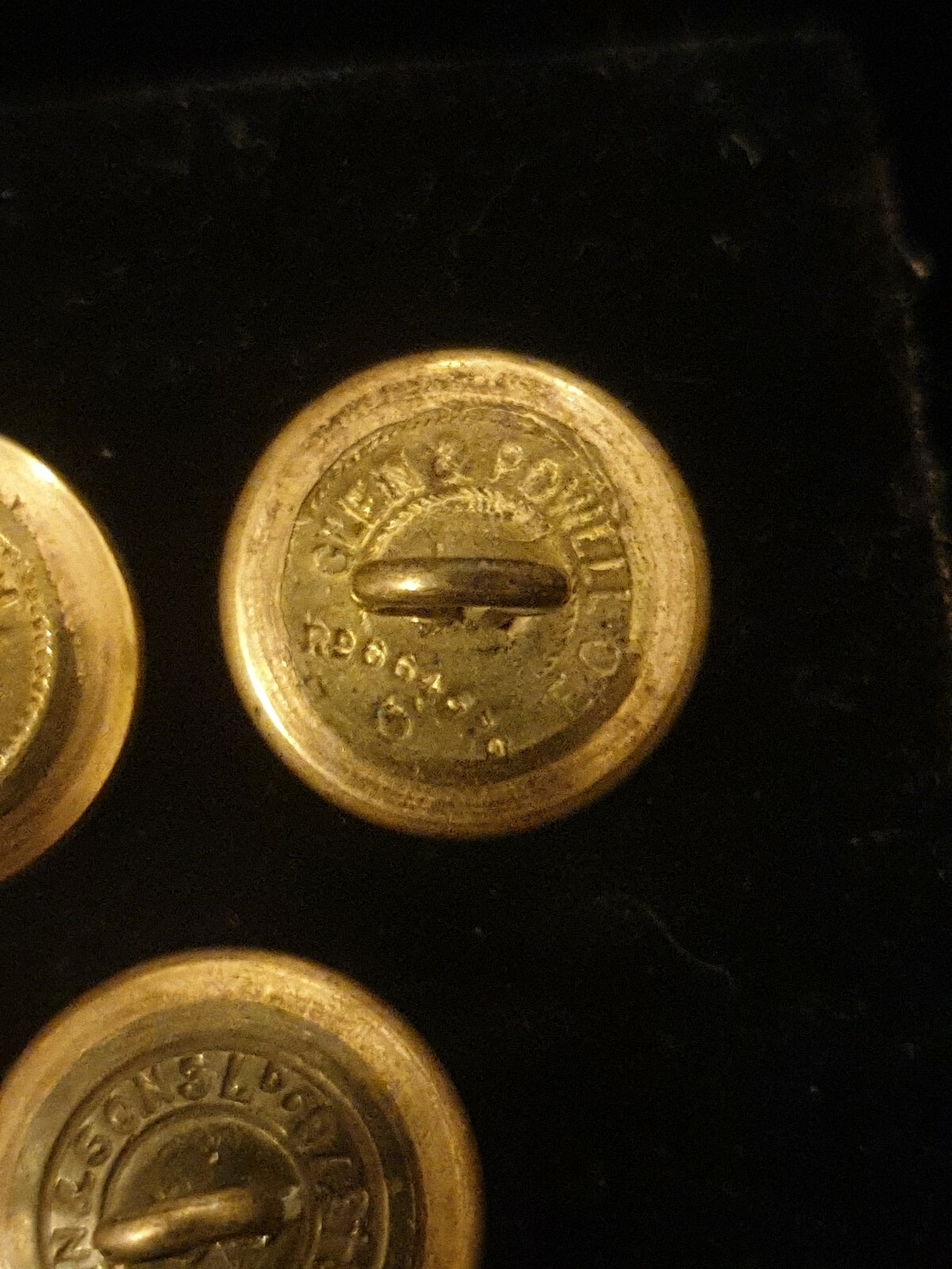 5x Vintage British Merchant Navy Officers Buttons Gilt 16mm Various ...