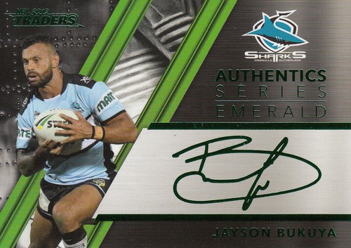 2019 NRL TRADERS EMERALD SIGNATURE SERIES - ASE04 JAYSON BUKUYA ...