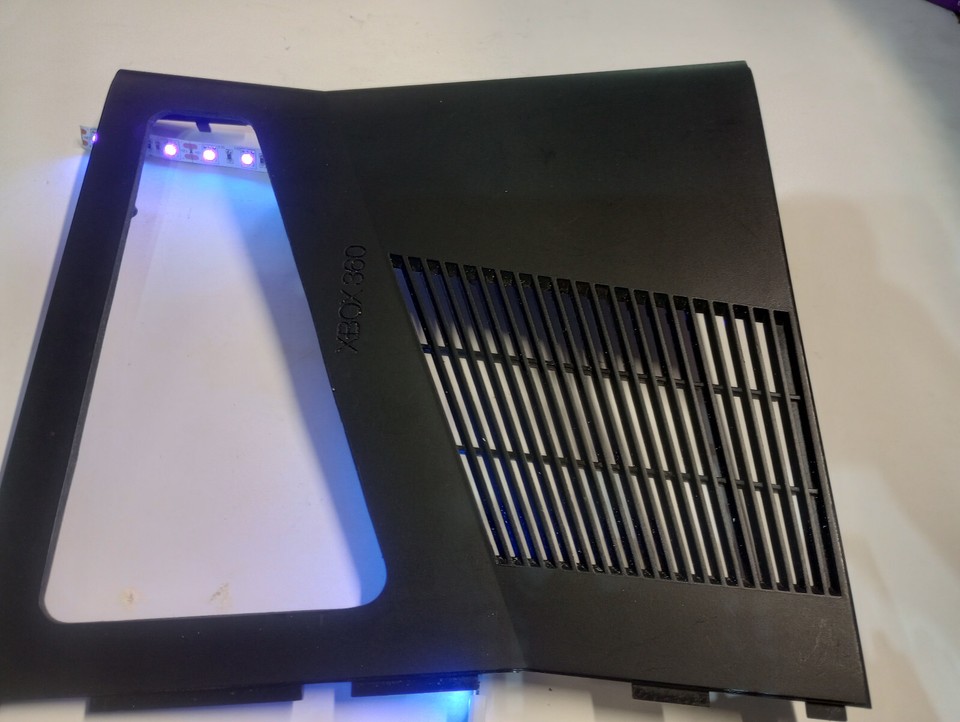 Custom made Xbox 360 S Slim case mod kit shell housing with LED kit | eBay