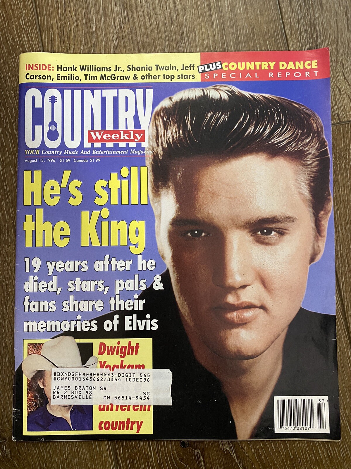 Vintage Country Music Weekly Magazine August 1996 Elvis Presley Rare | eBay