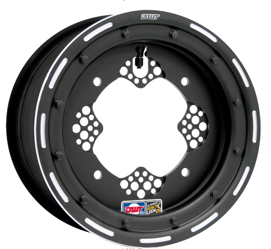 DWT Rok'n Lok 2 Front Black Beadlock Rim Wheel 10" | 10x5 | 4+1 | 4/144 ...