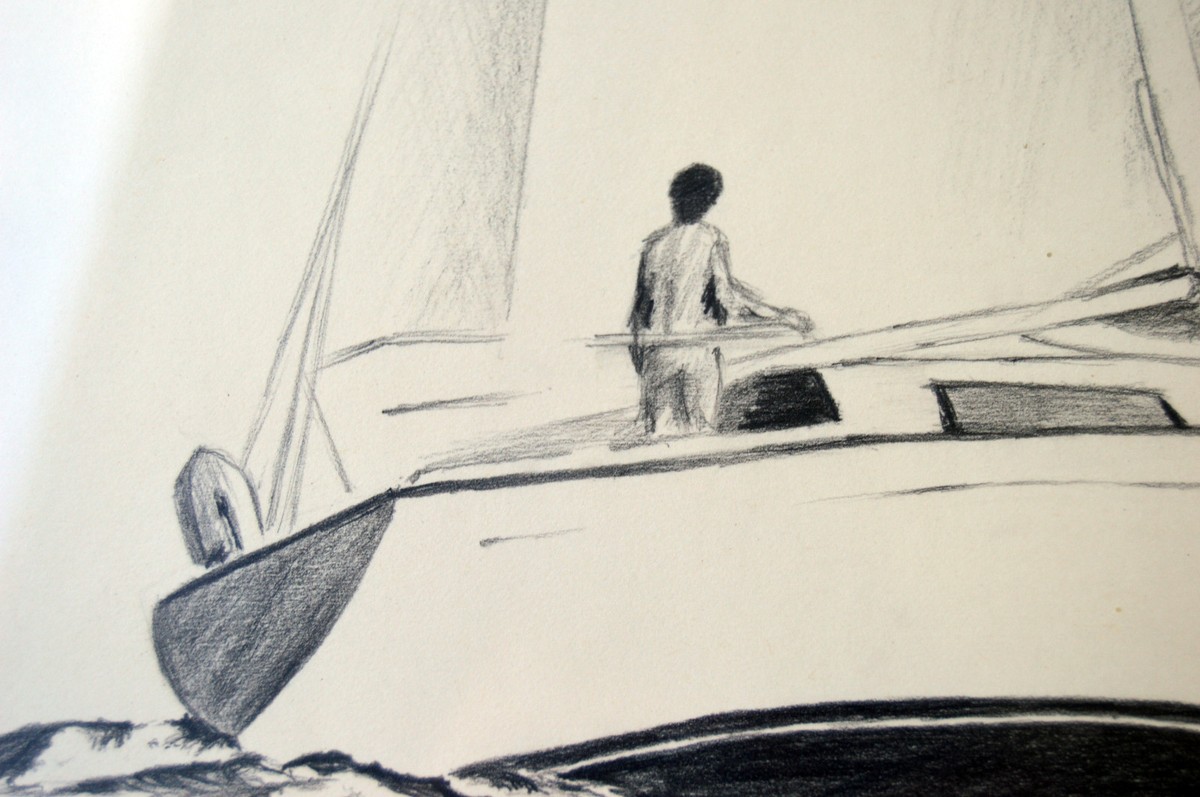 Sailboat Pencil Drawing