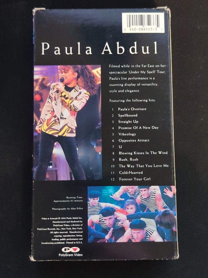 Paula Abdul - Under My Spell (VHS, 1993) 44008652335| eBay