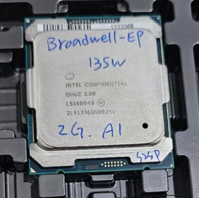 Intel Xeon E5-2698 V4 ES ( QHUZ )2.0GHz 20-Core 50MB LGA2011-3 CPU ...