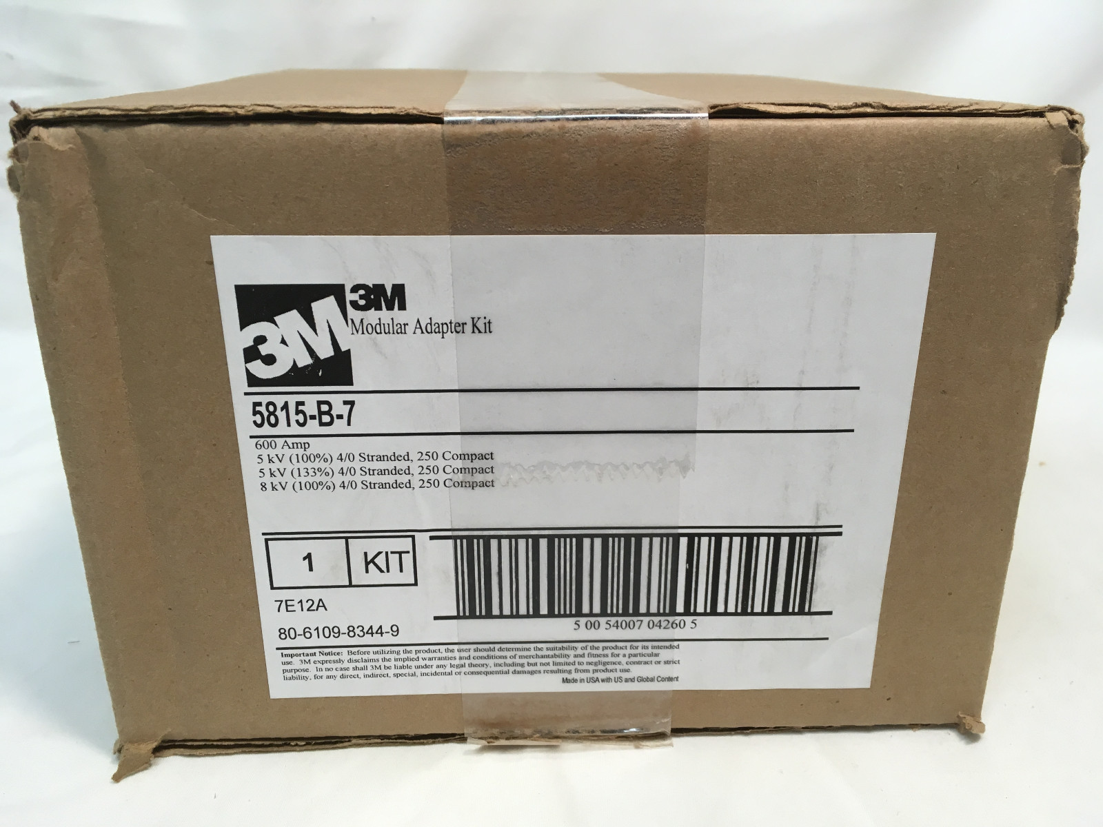 3M 5815-B-7 600 Amp Modular Adapter Kit | eBay