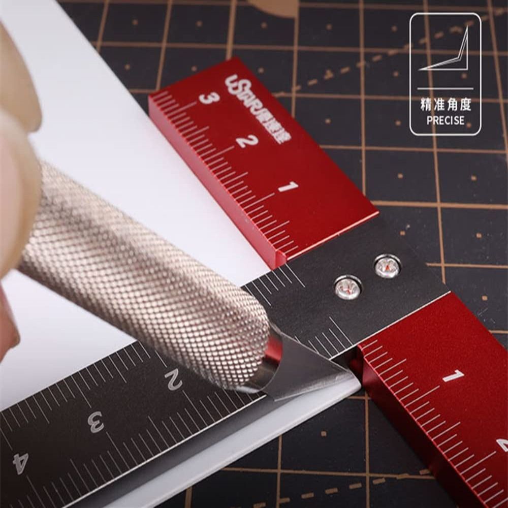 6 inch T-Shaped Square Ruler Scale Ruler DIY Hobby Model Making Tools ...