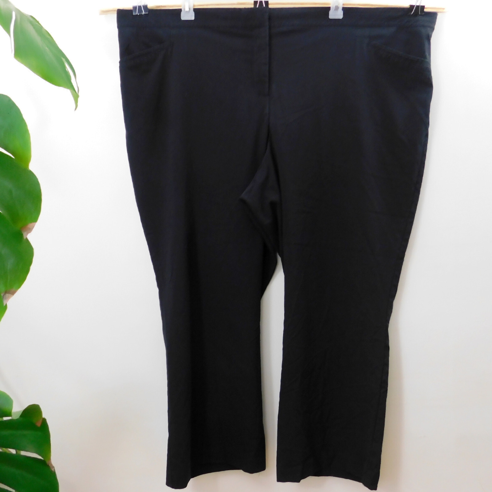 Lane Bryant Pants Dress Slacks Black Straight Leg 118641 Women's 28 ...