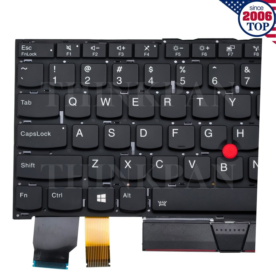 New US Backlit Keyboard for Lenovo Thinkpad X13 Yoga Gen1 / X390 Yoga ...