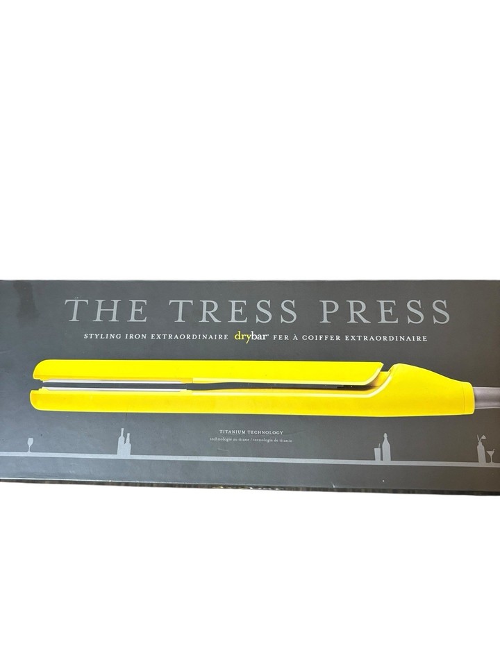 Drybar Flat Iron The Tress Press Hair Straightening Wand Yellow 900 ...