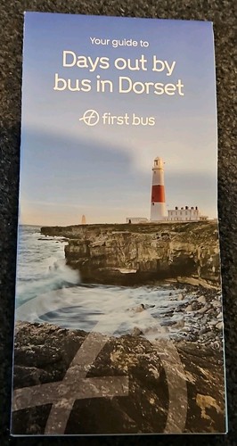 First Dorset Jurassic Coaster Bus Map. Weymouth Summer 2025. JM | eBay UK