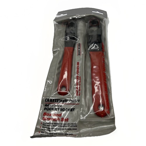 Sears Craftsman Adjustable Pocket Socket Box End Wrench Set 43379 USA ...