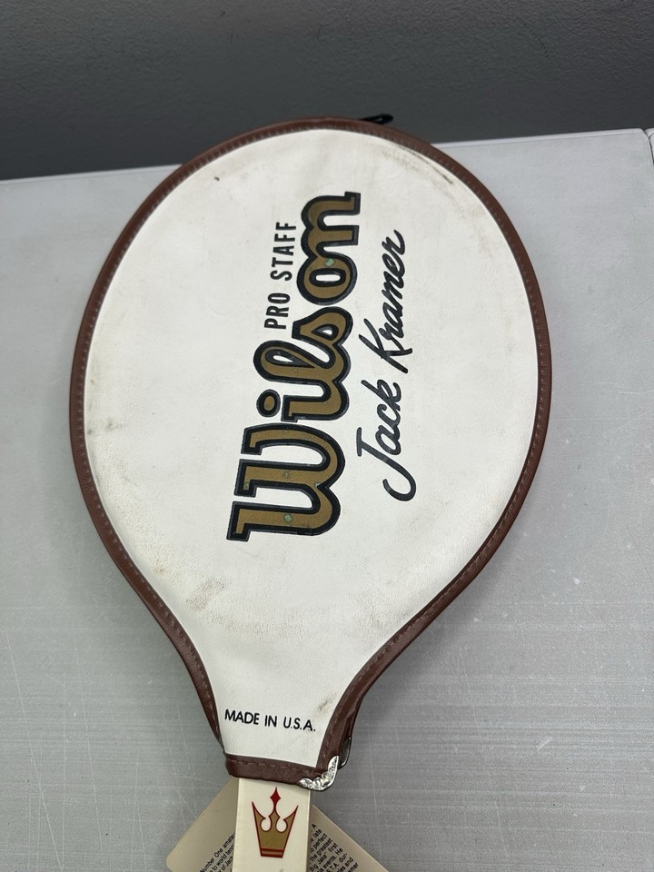 New Wilson Jack Kramer 4-1/2 Vintage Wood Tennis Racquet Autograph | eBay
