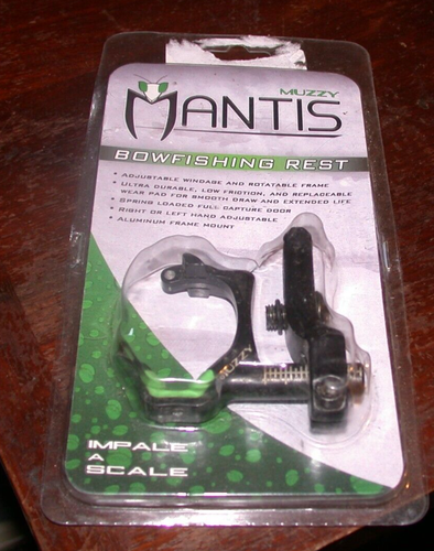 Muzzy 1099 Mantis Bowfishing Rest Right or Left Hand Adjustable New | eBay
