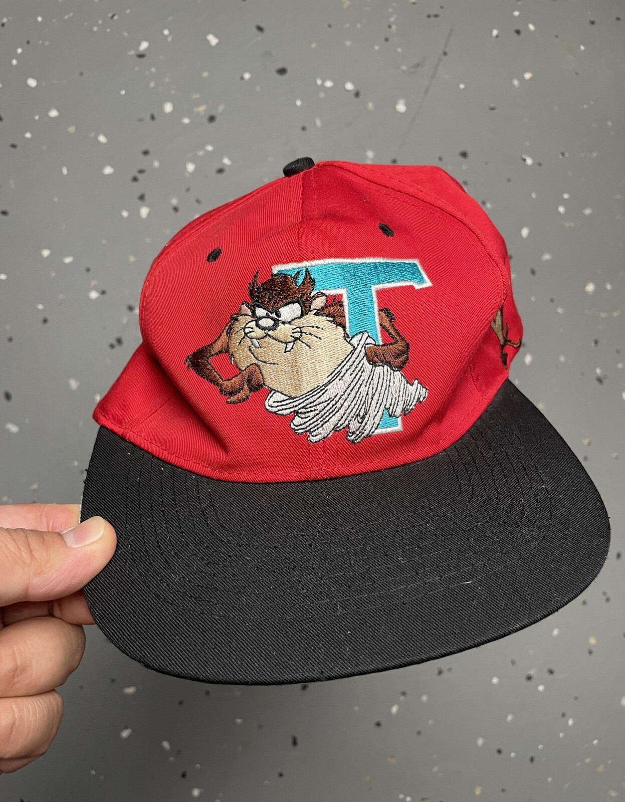 vintage Looney Tunes hat 1993 TAZ Baseball Cap By Fre… - Gem
