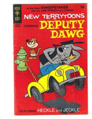 New Terrytoons #5 Gold Key 1969 FN/FN+ or better! Deputy Dawg! Heckle ...